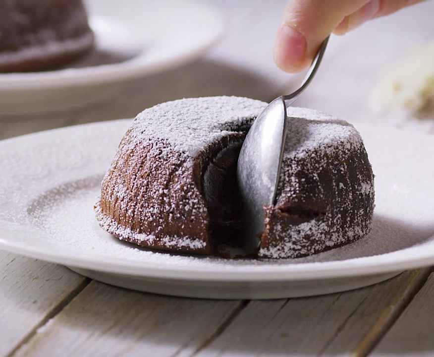Tortino di cioccolato con cuore morbido (senza glutine) - Cookidoo ...